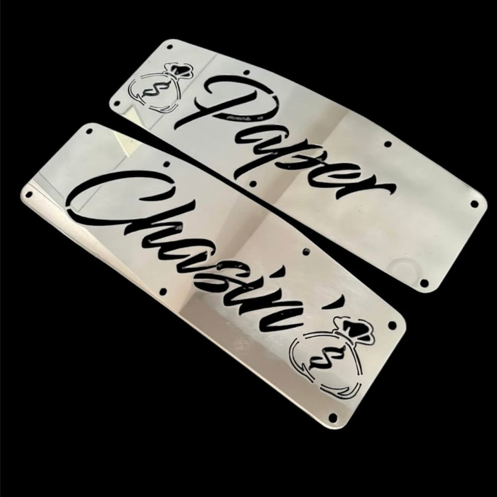 Paper Chasin Mud Flap Weights – South Texas Tire & Metal Works